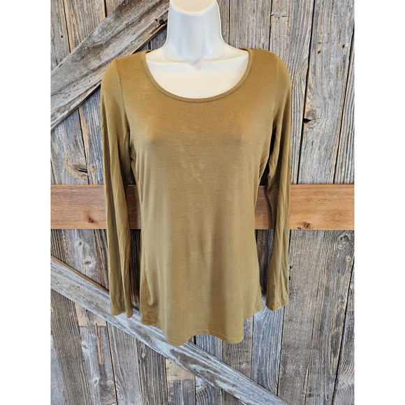 O thread & Co | Tops | O Thread Co Green Long Sleeve Modal Blend ...